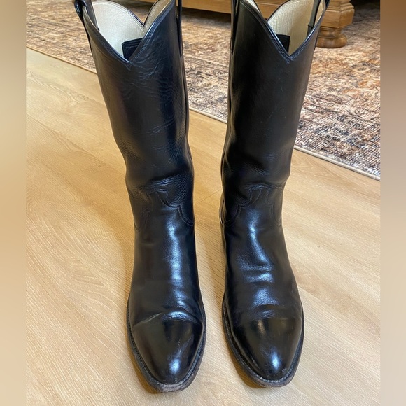 wheeler Boot Co | Shoes | Mens Custom Black Cowboy Boots Wheeler Boot ...